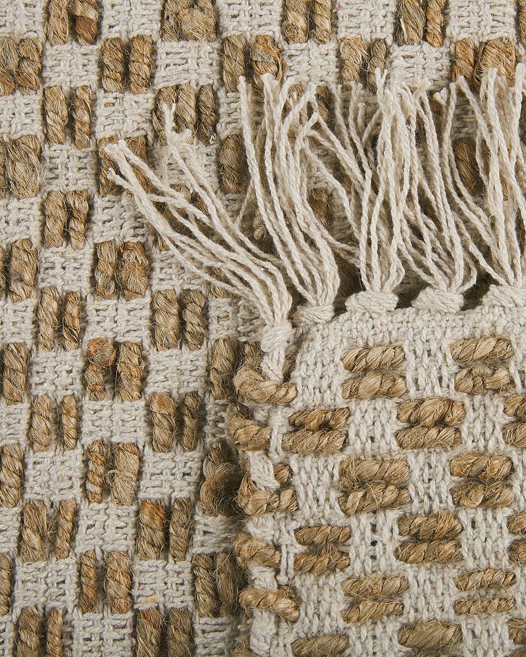 Jute Runner Rug 50 x 80 cm Beige ZERDALI | Beliani.co.uk