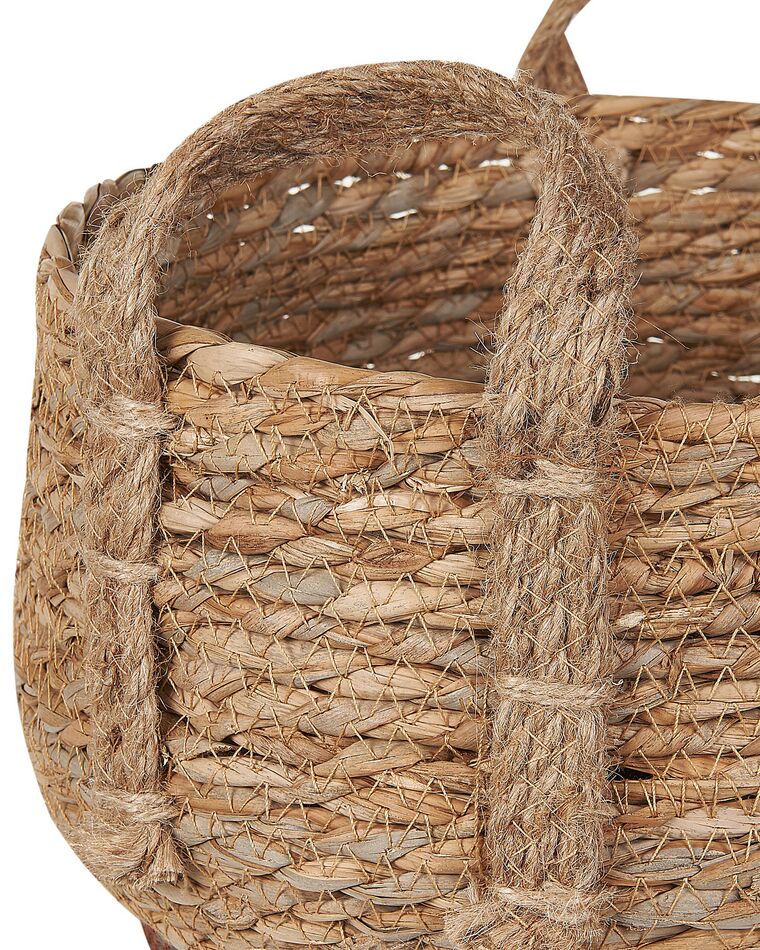 Set of 2 Seagrass Plant Pot Baskets Natural PALADJU | Beliani.co.uk