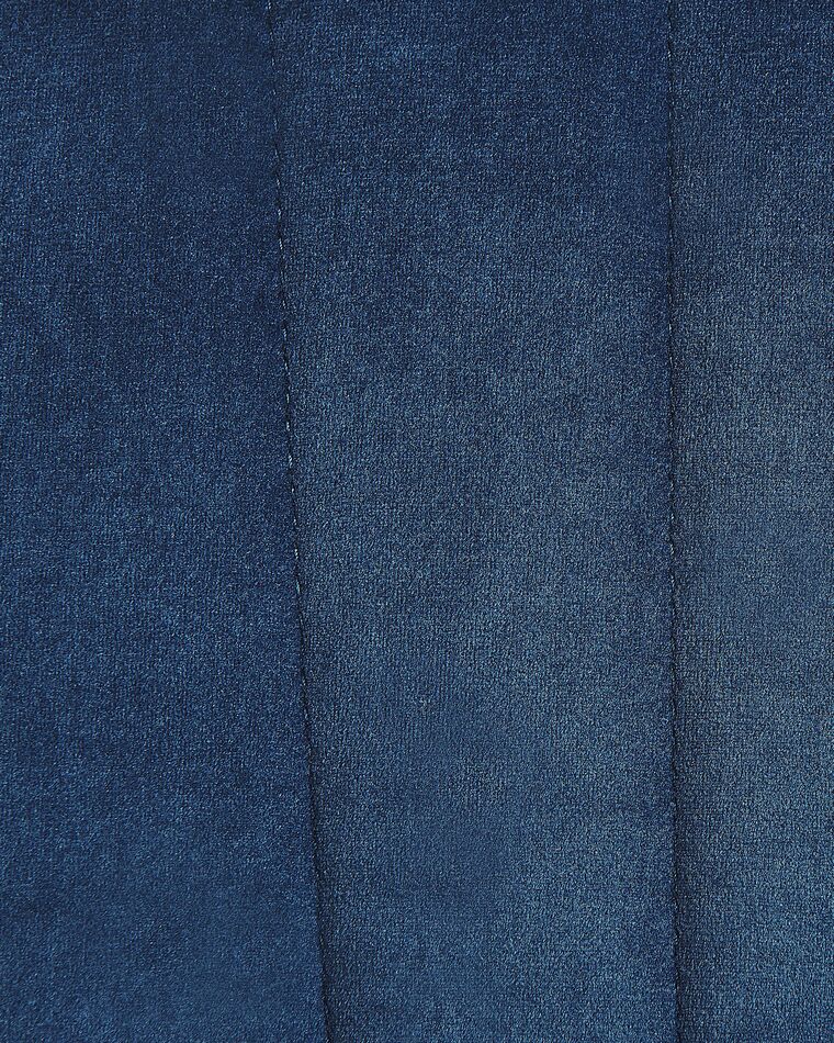 Velvet Rocking Chair Navy Blue LIARUM | Beliani.co.uk