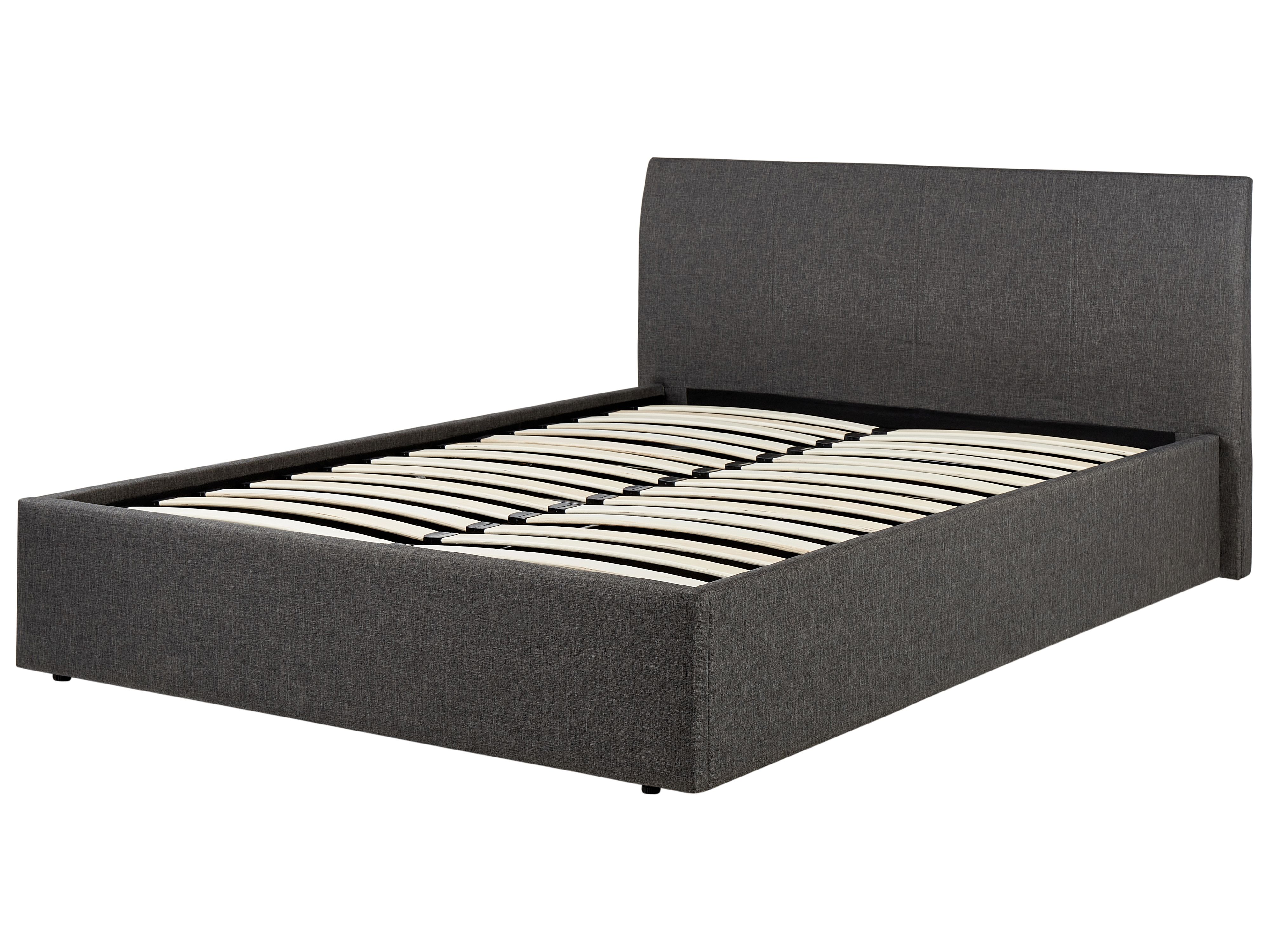 Seng 140x200 cm Grå med opbevaring ORBEY | Beliani.dk