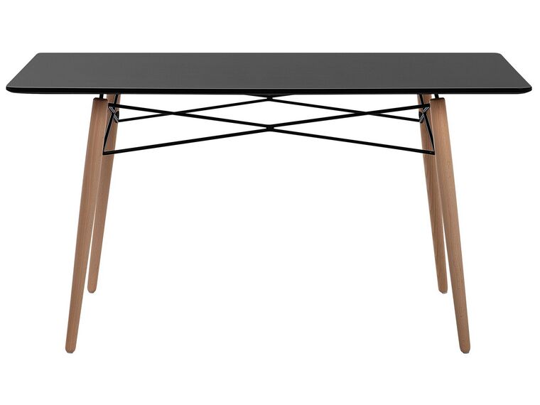 Dining Table 140 x 80 cm Black BIONDI | Beliani.co.uk
