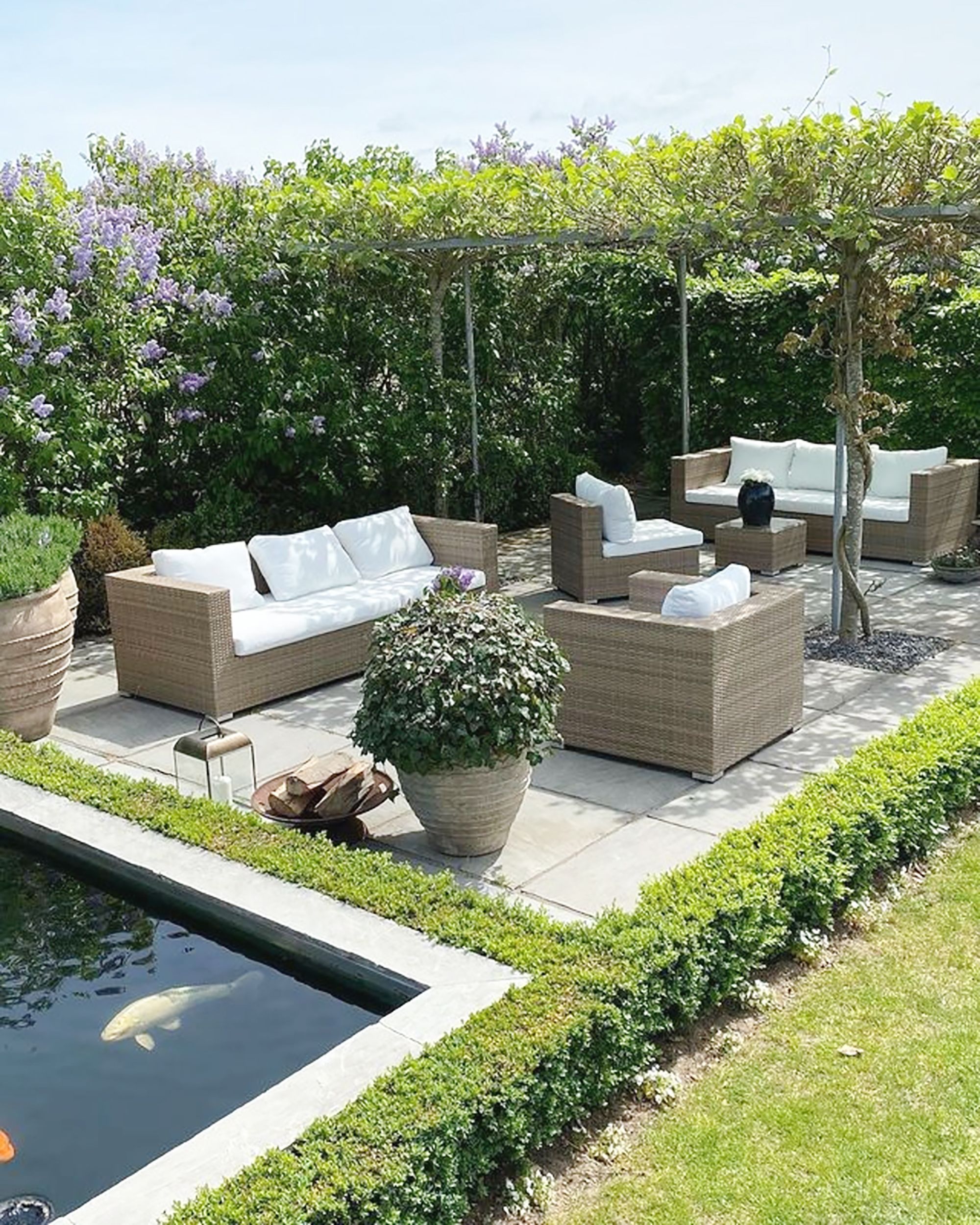 8 Seater PE Rattan Modular Garden Lounge Set Light Brown MAESTRO II ...