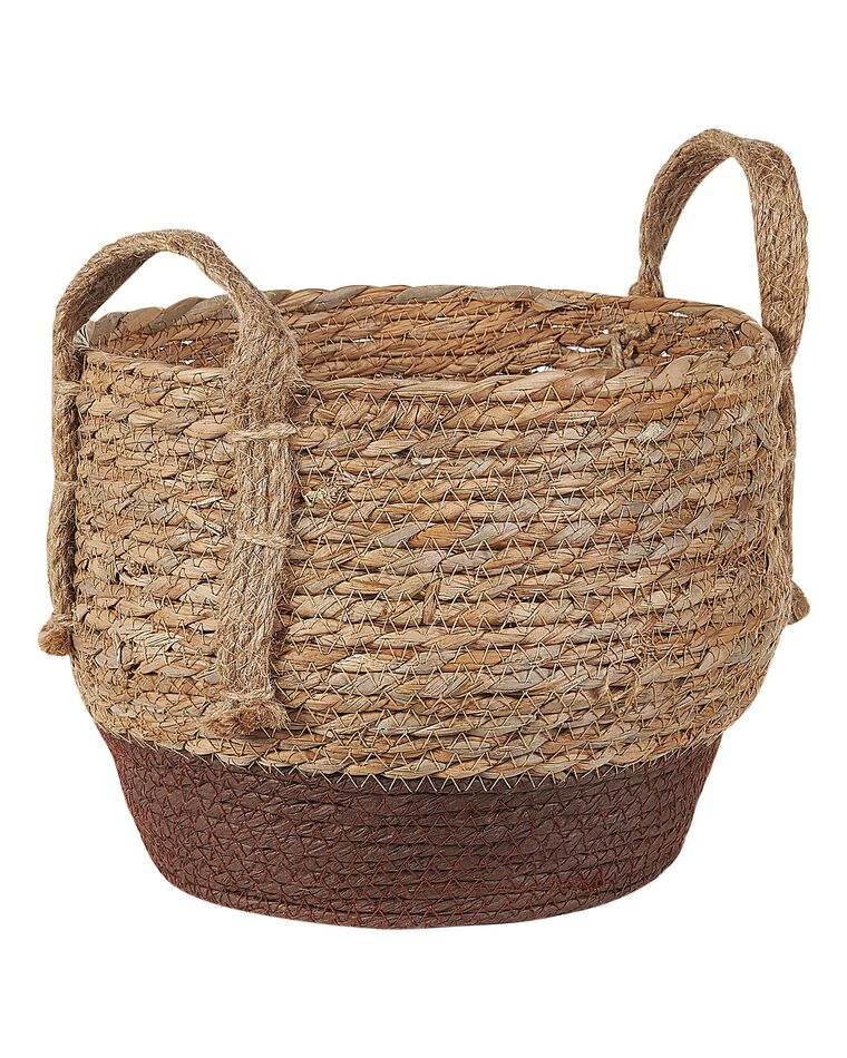 Set of 2 Seagrass Plant Pot Baskets Natural PALADJU | Beliani.co.uk
