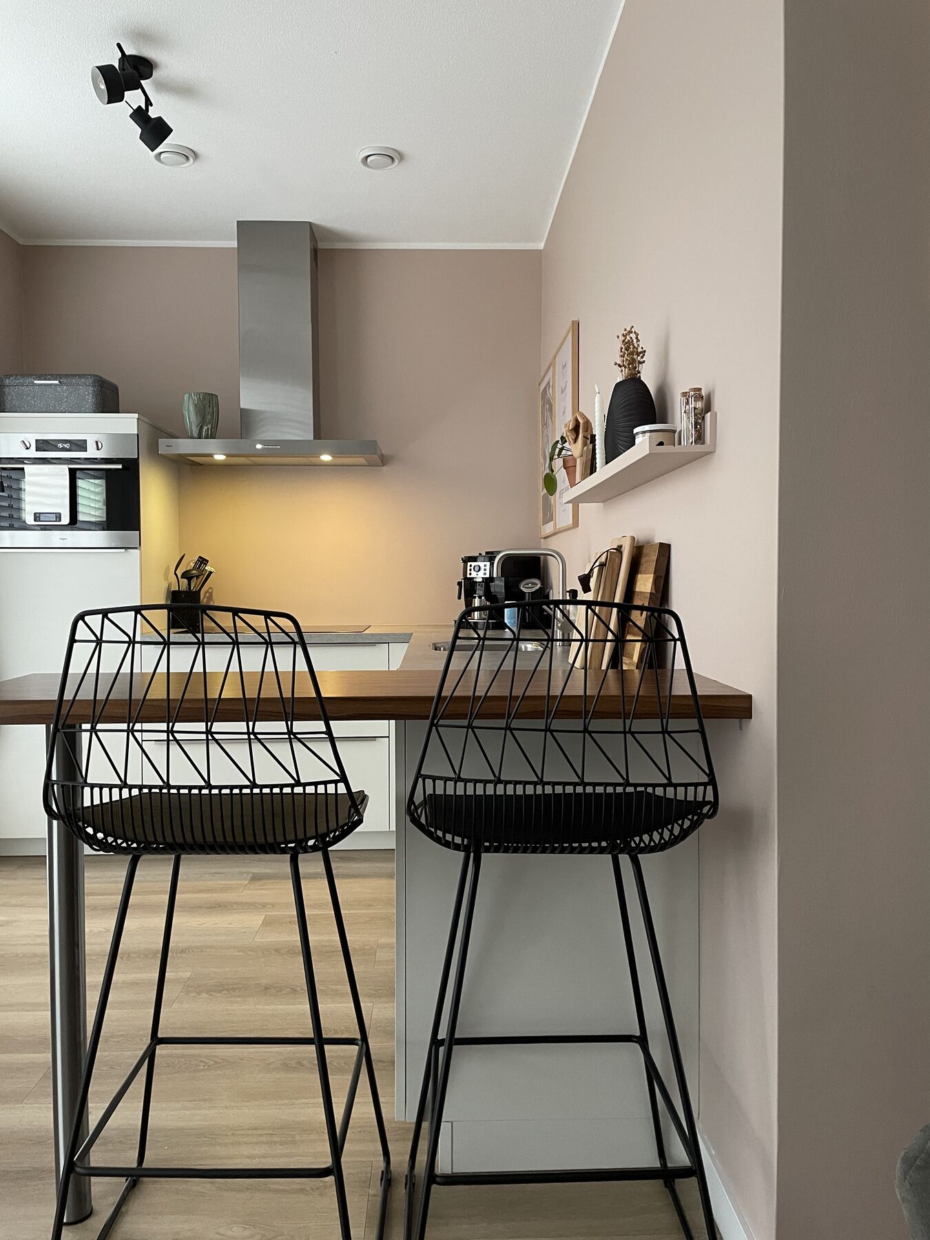 Set of 2 Metal Bar Chairs Black PRESTON | Beliani.co.uk