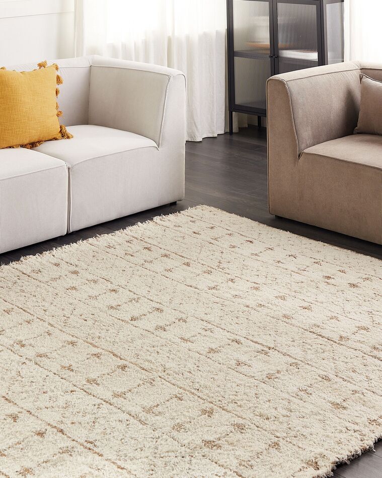 Teppe 200 x 300 cm hamp beige SANAO | Beliani.no
