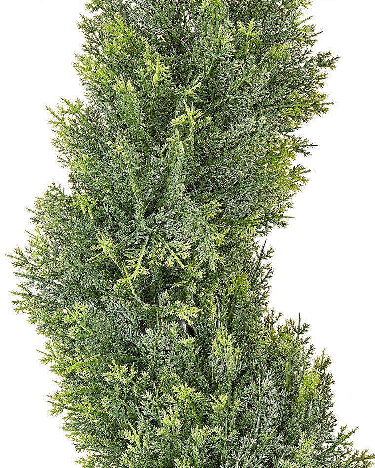 Artificial Potted Plant 126 cm CYPRESS SPIRAL TREE | Beliani.co.uk
