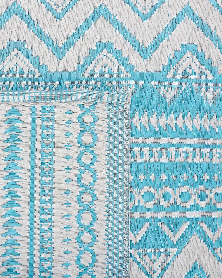 Outdoor Area Rug 120 x 180 cm Turquoise NAGPUR | Beliani.co.uk