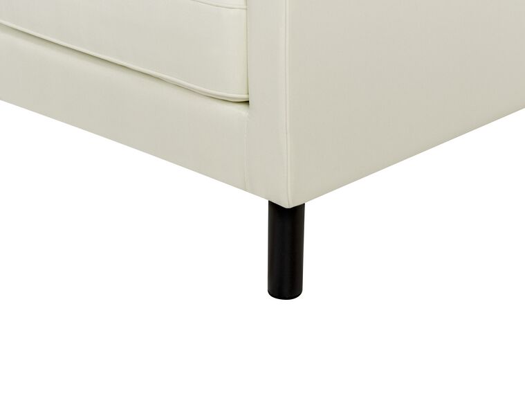 Sofá 3 plazas de tela blanco crema FENSTAD | Beliani.es