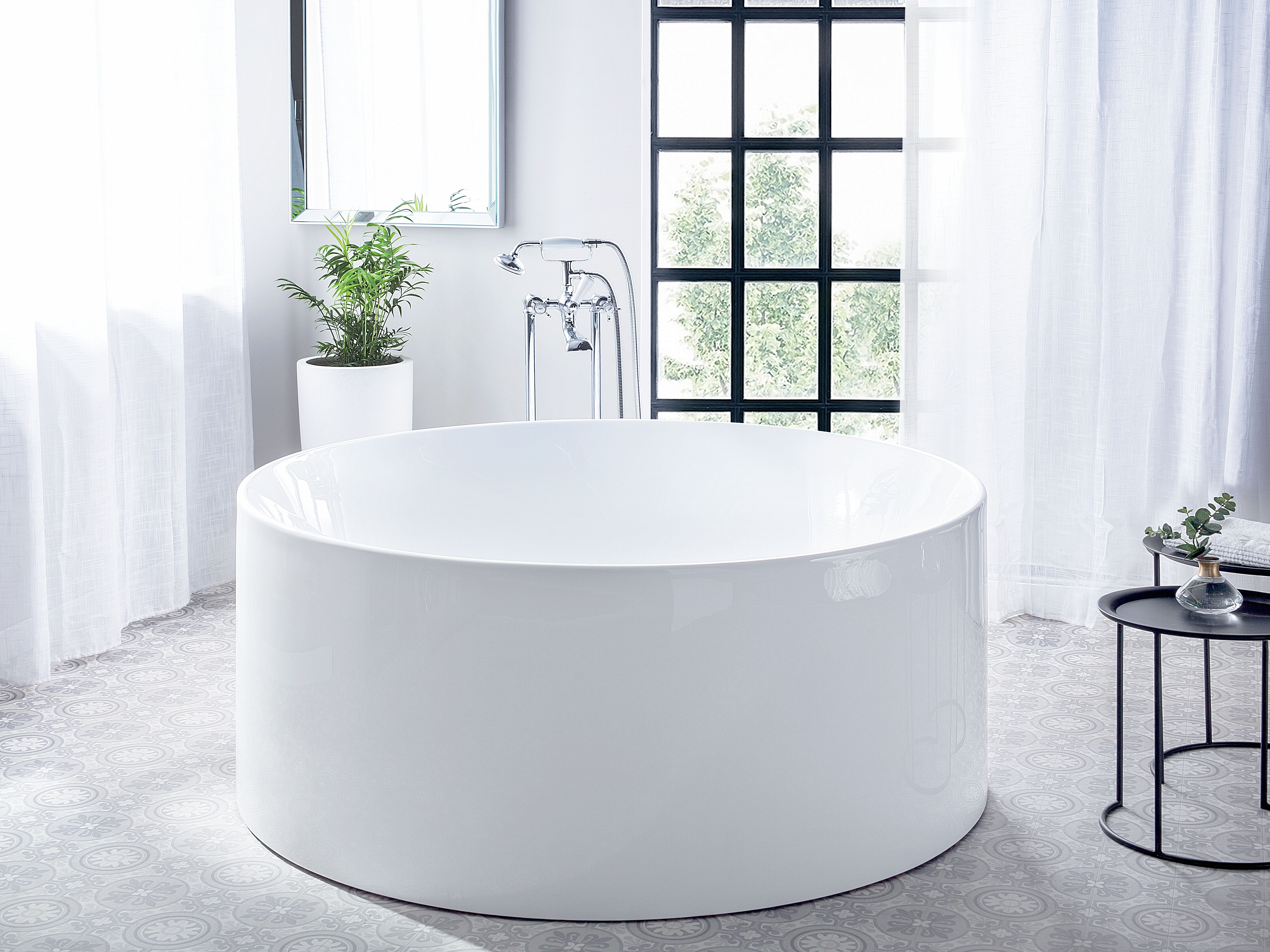 Vasca da bagno freestanding 140 x 140 cm IBIZA | Beliani.it