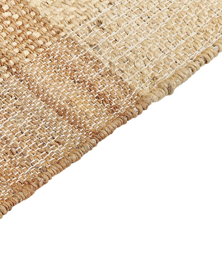 Alfombra de yute beige claro 200 x 300 cm KARKIN | Beliani.es