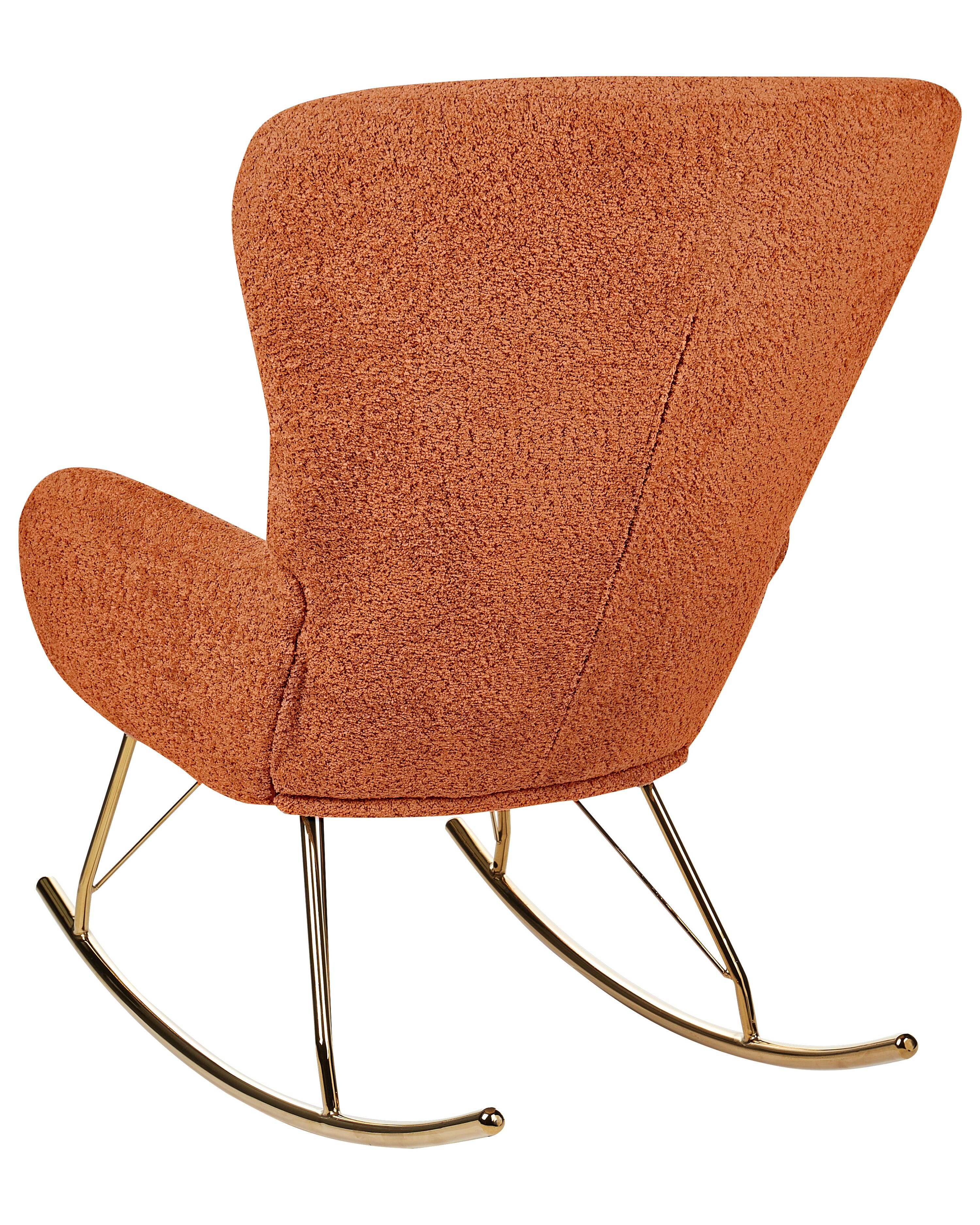 Boucle Rocking Chair Orange ANASET | Beliani.dk