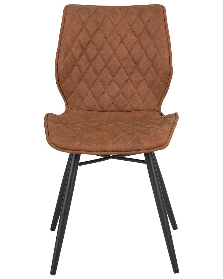 Stol 2 st brun LISLE | Beliani.se