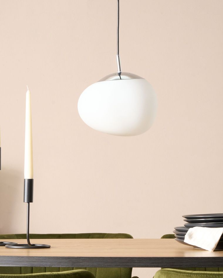 Taklampe glass hvit LIFFEL | Beliani.no