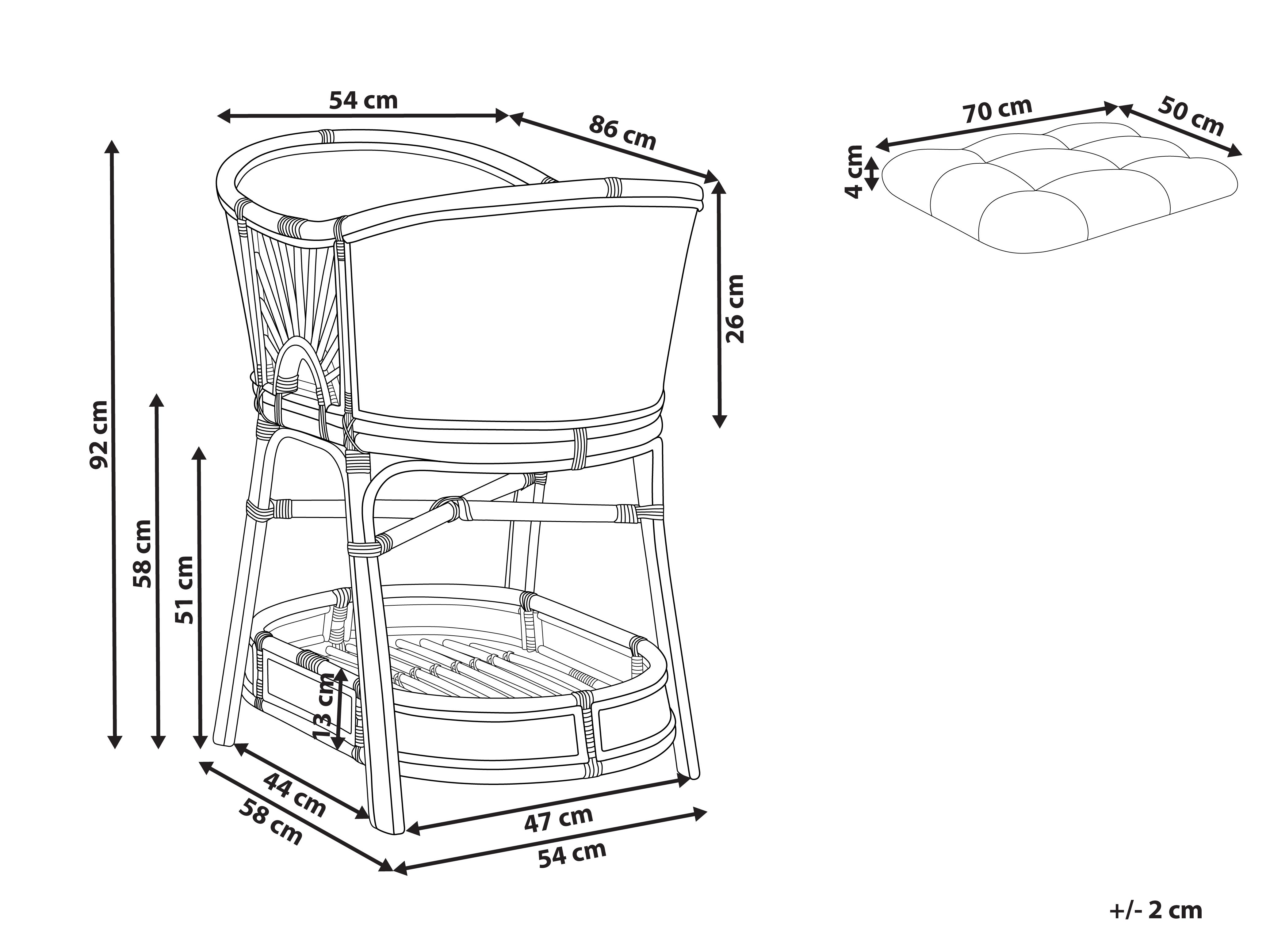 Rattan Bassinet Light LAGRASSE | Beliani.co.uk