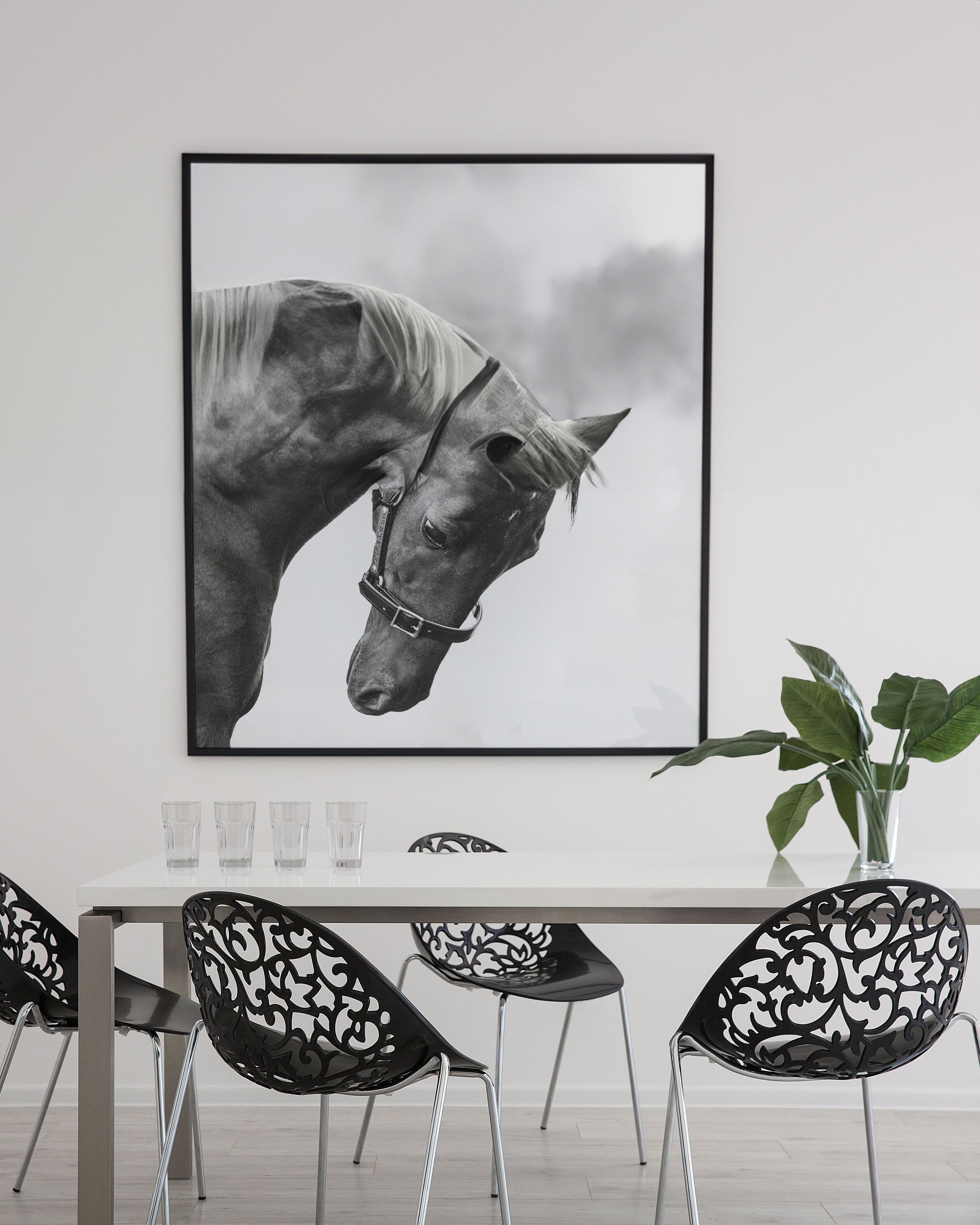 Spisestue stol Sæt af 4 Sort MUMFORD | Beliani.dk