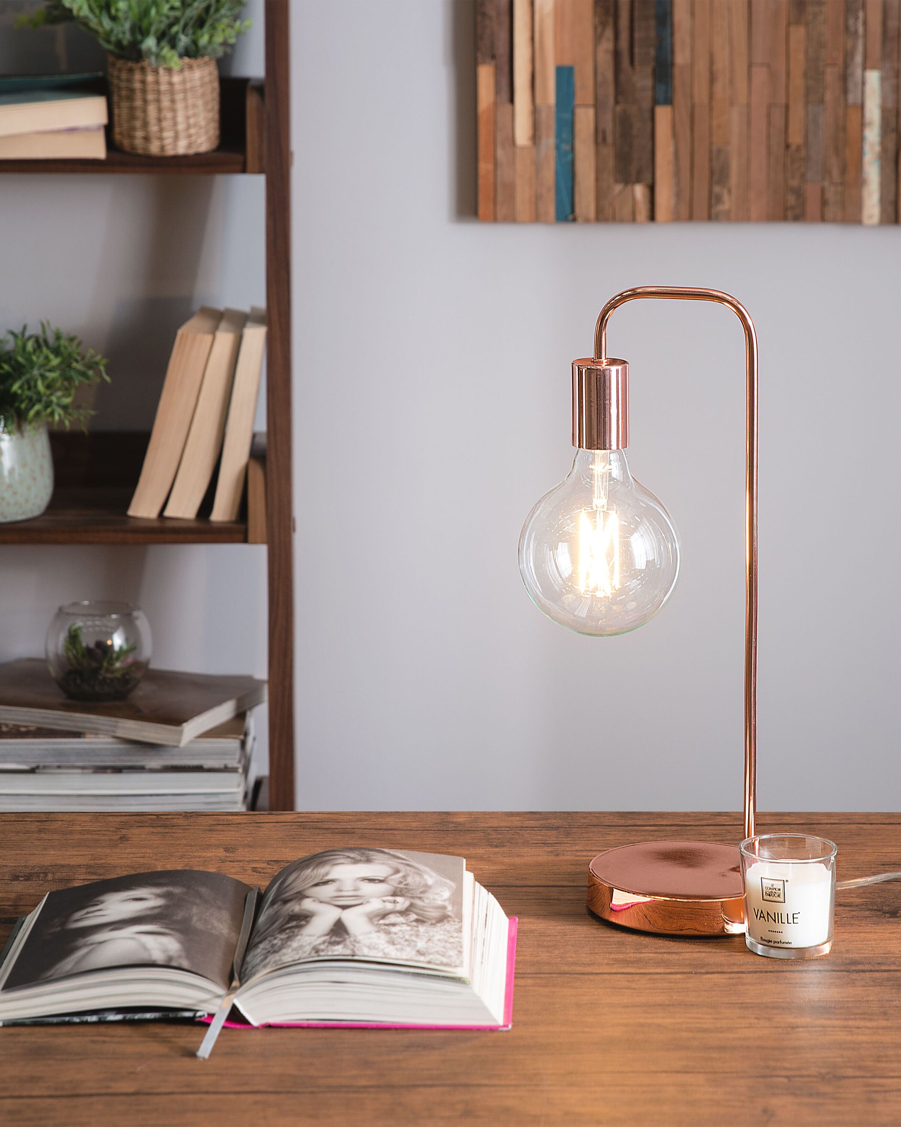 Bordlampe Kobber SAVENA | Beliani.dk