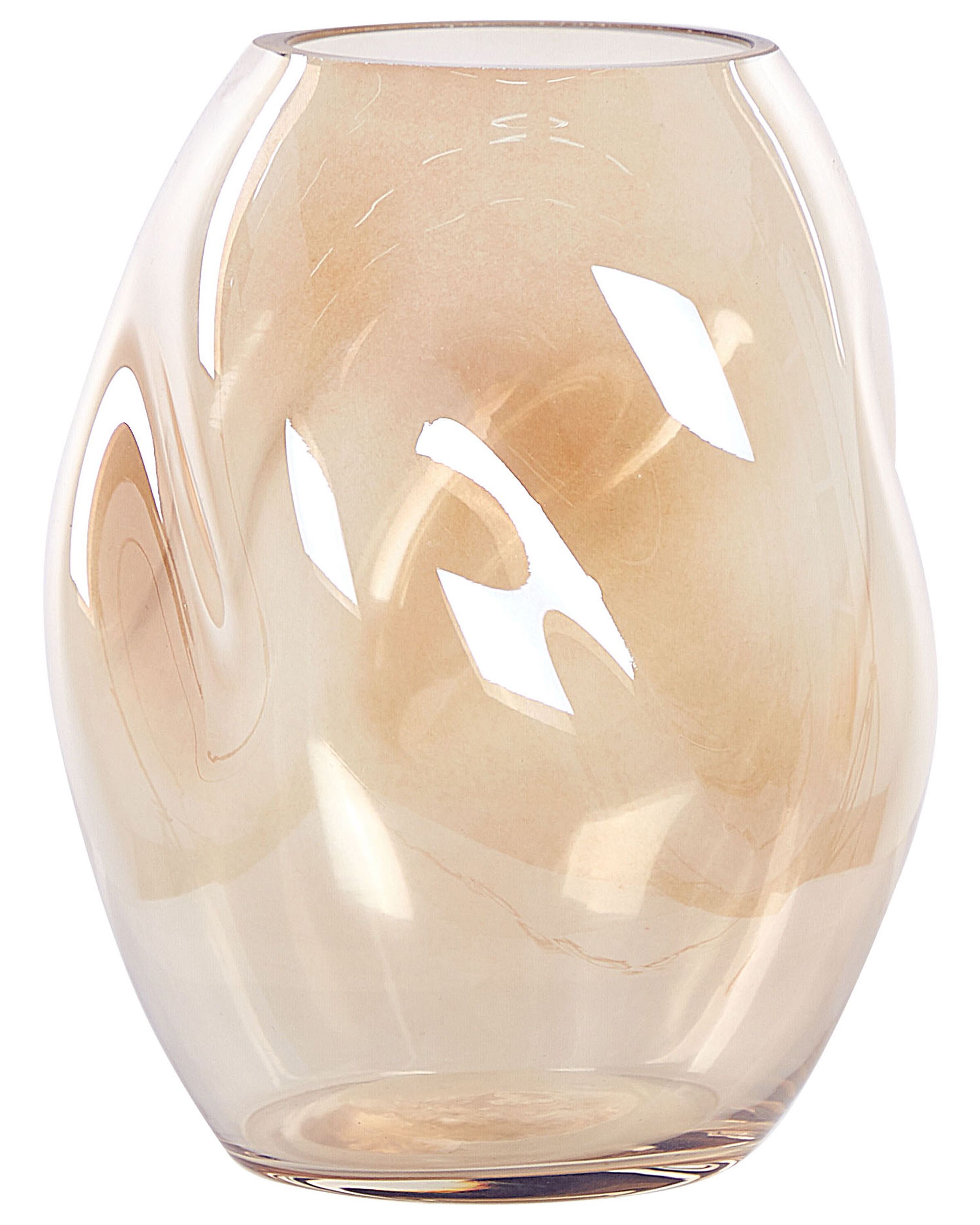Blomvas 20 cm glas orange GERAKINI | Beliani.se