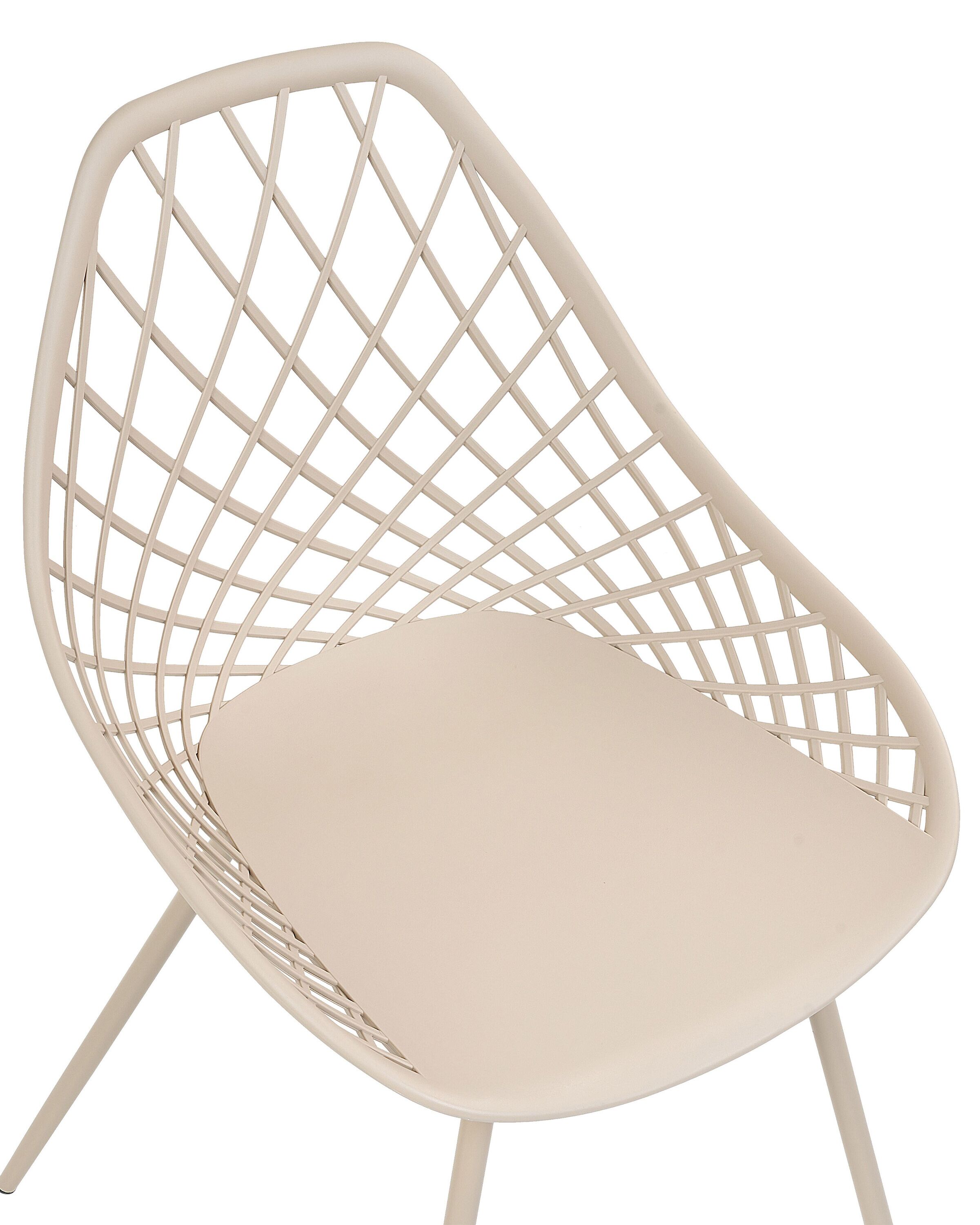 Sett med 2 spisestoler beige CANTON II | Beliani.no