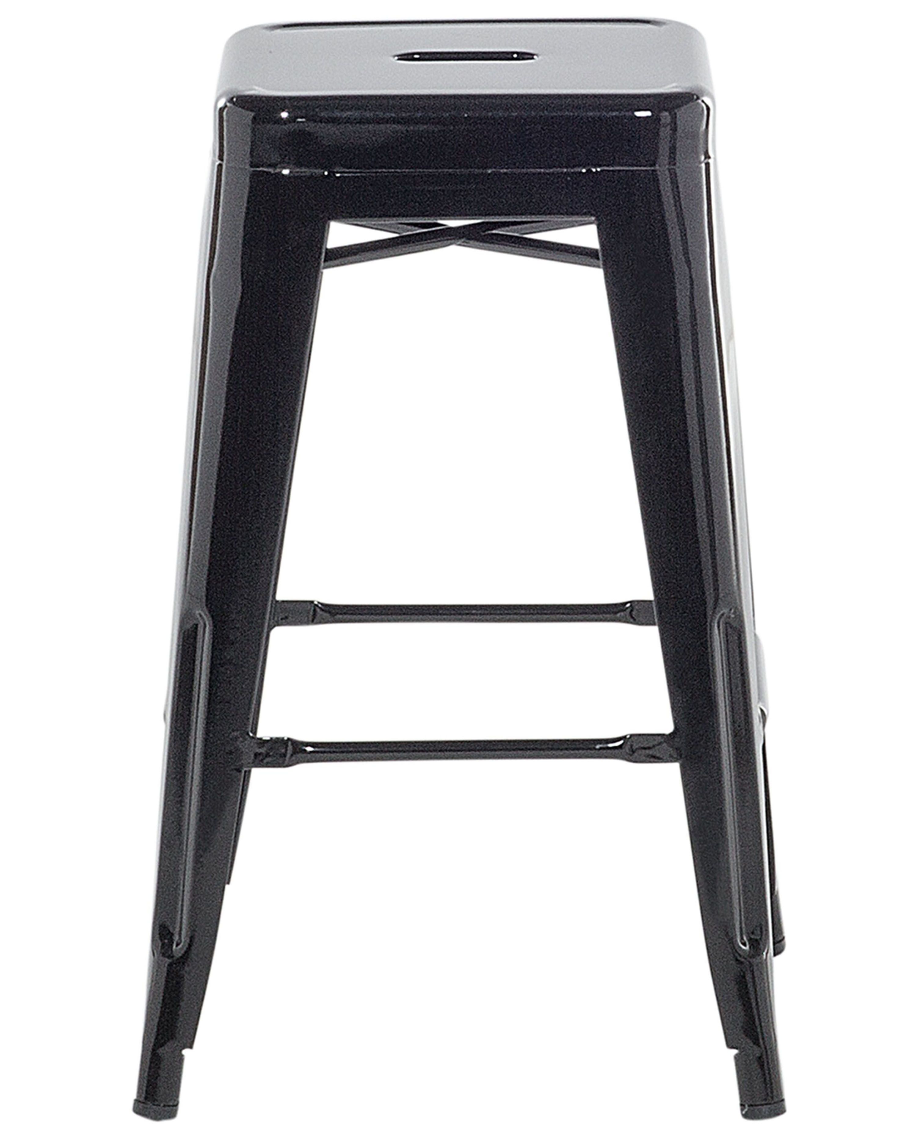 Barstol 2 st 60 cm svart CABRILLO | Beliani.se