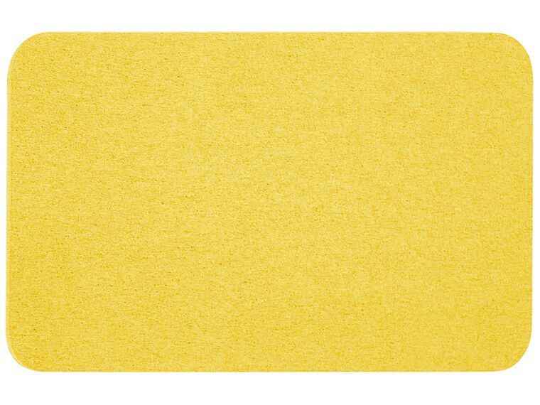 Desk Screen 72 x 40 cm Yellow WALLY | Beliani.co.uk