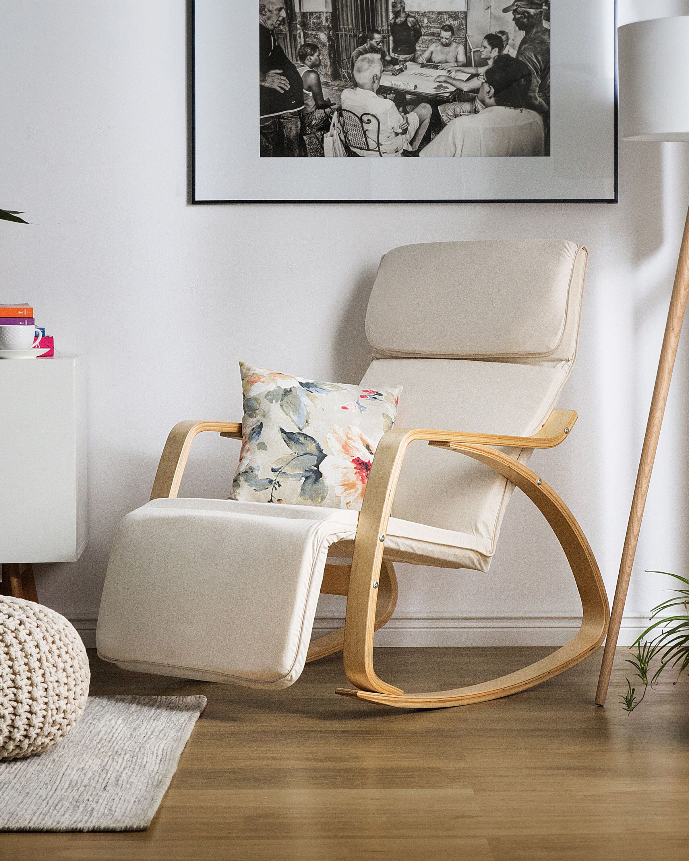 Rocking Chair Beige WESTON | Beliani.co.uk
