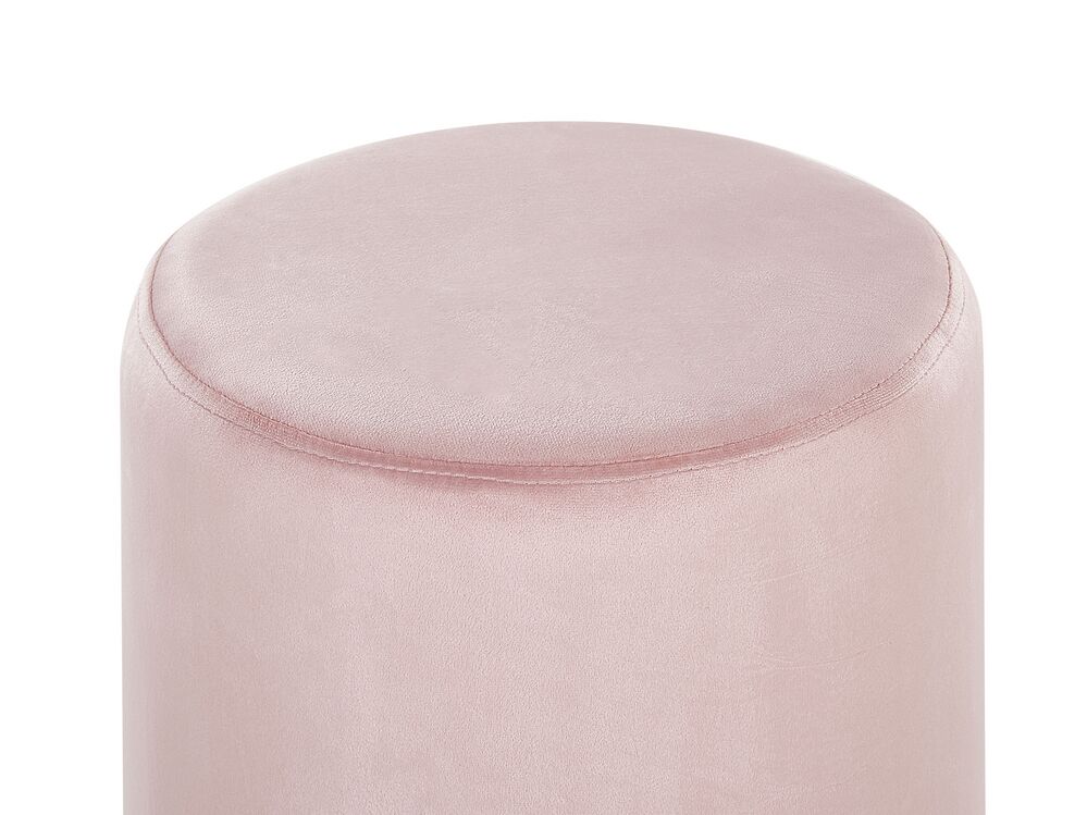Pouf in velluto rosa BRIGITTE | Beliani.it
