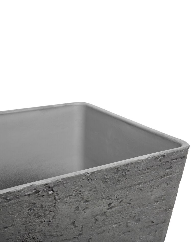 Cache-pot gris 39 x 39 x 43 cm DELOS | Beliani.fr