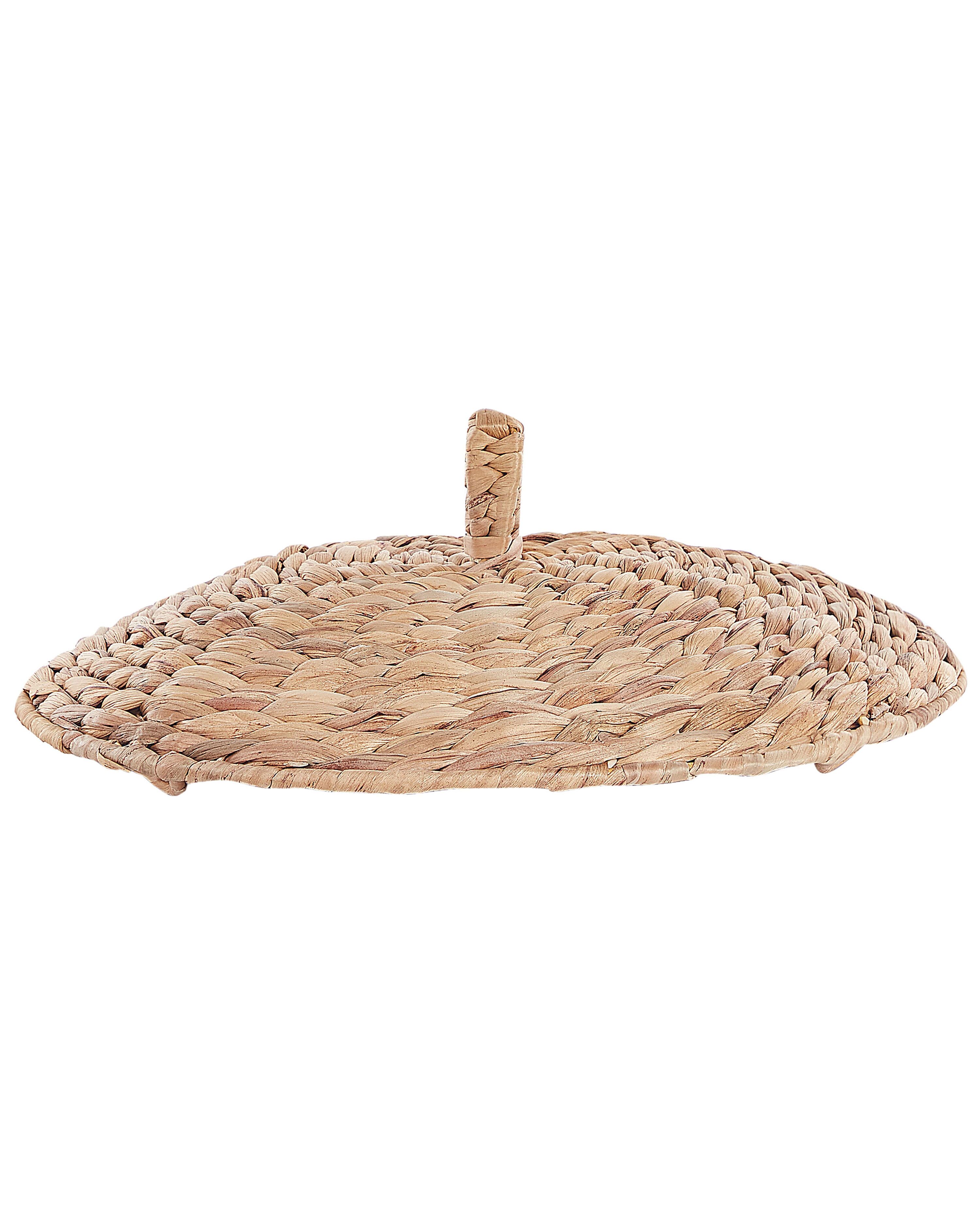 Water Hyacinth Wicker Elephant Basket Natural DOGON | Beliani.co.uk