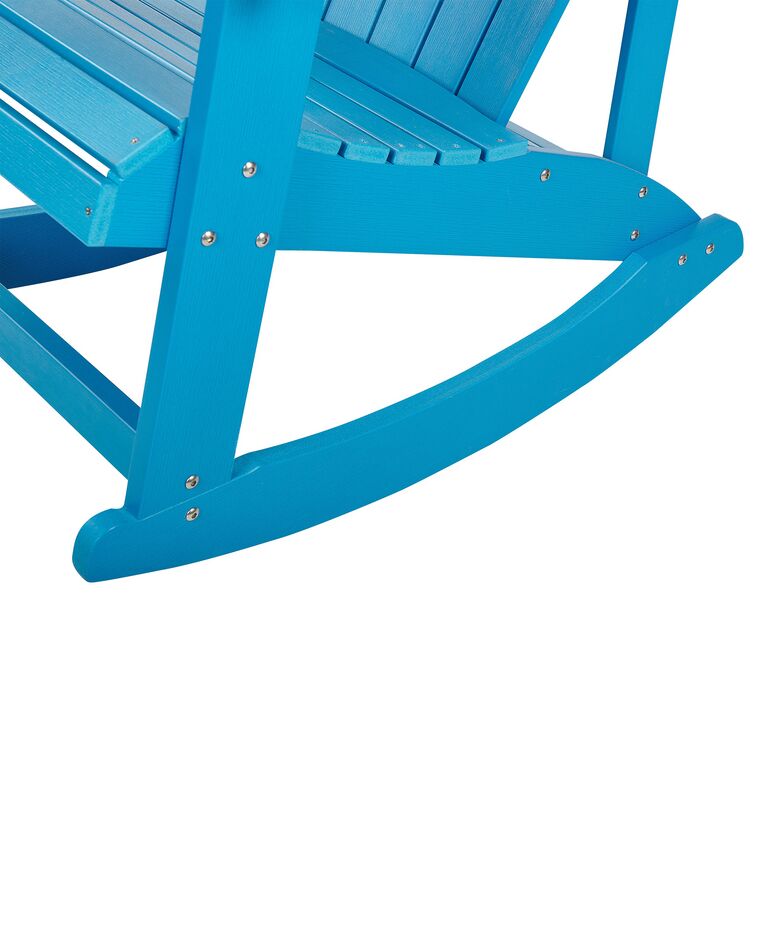 Garden Rocking Chair Blue ADIRONDACK | Beliani.co.uk