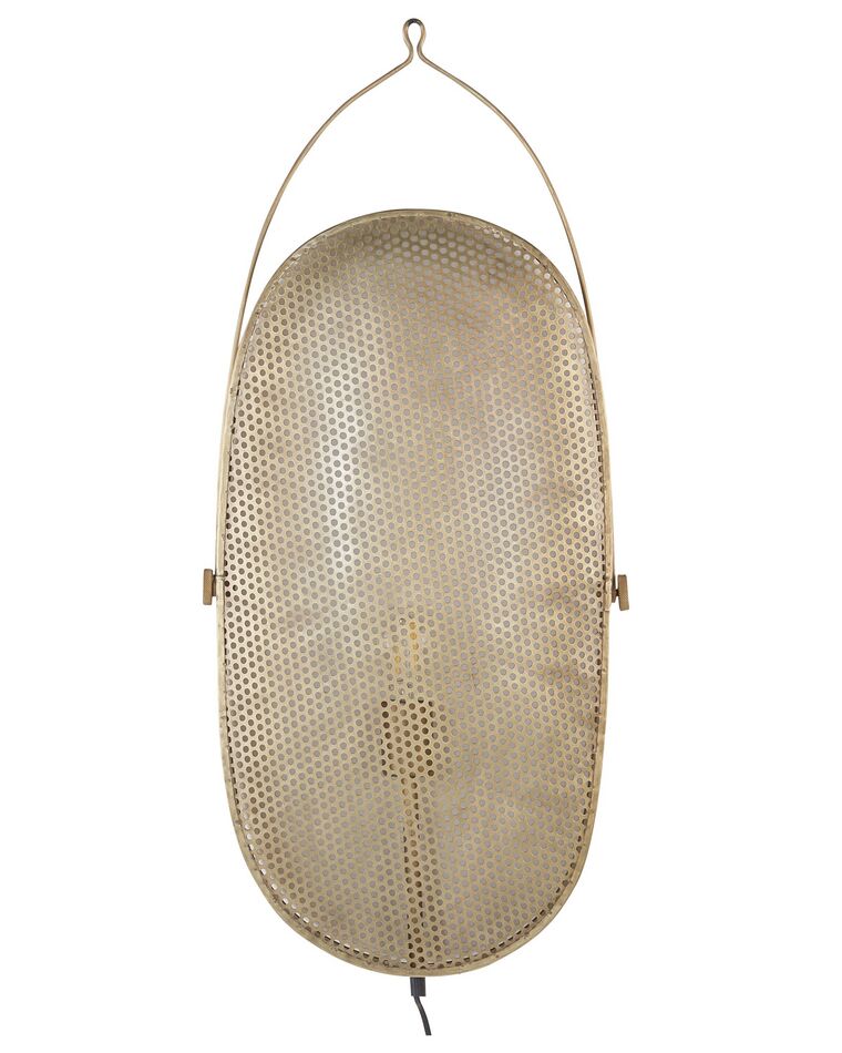 Metal Wall Lamp Brass KUNTHI | Beliani.co.uk