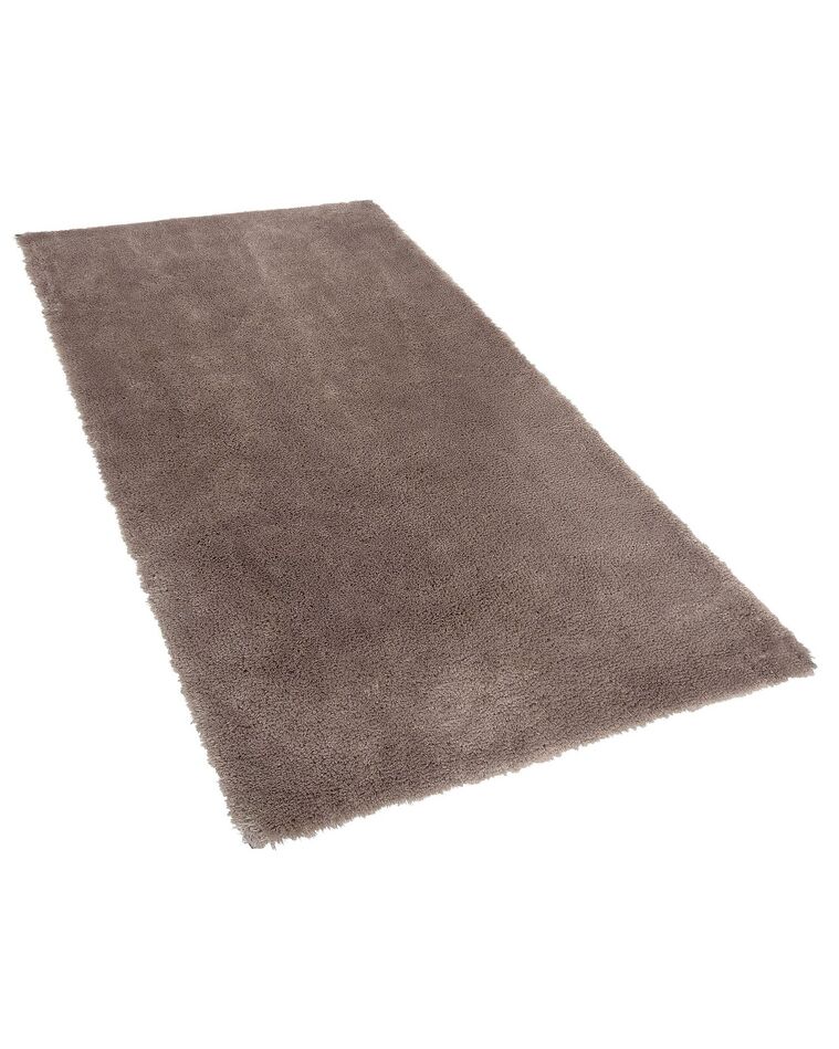 Shaggy Area Rug 80 x 150 cm Light Brown EVREN | Beliani.co.uk