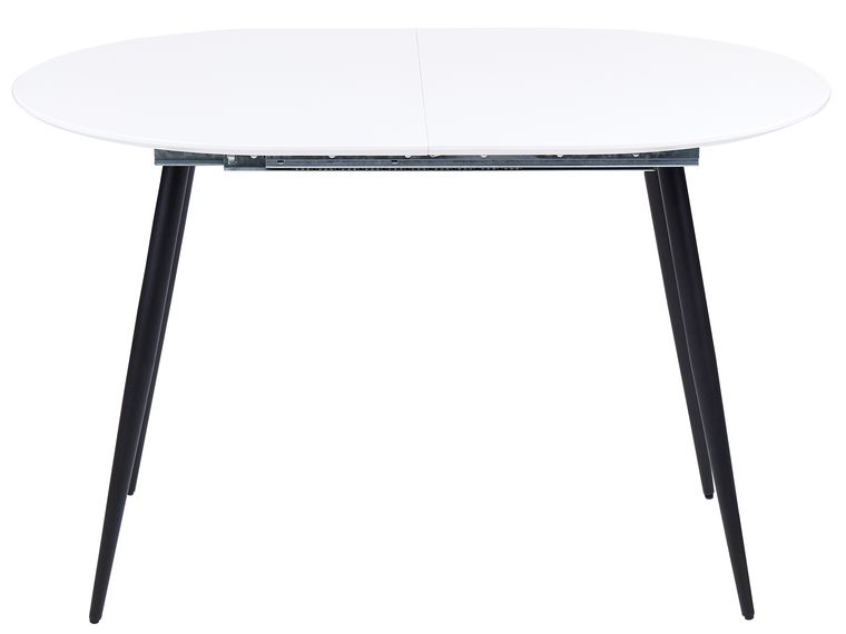 Extending Dining Table 120/160 x 80 cm White STAVERTON | Beliani.co.uk