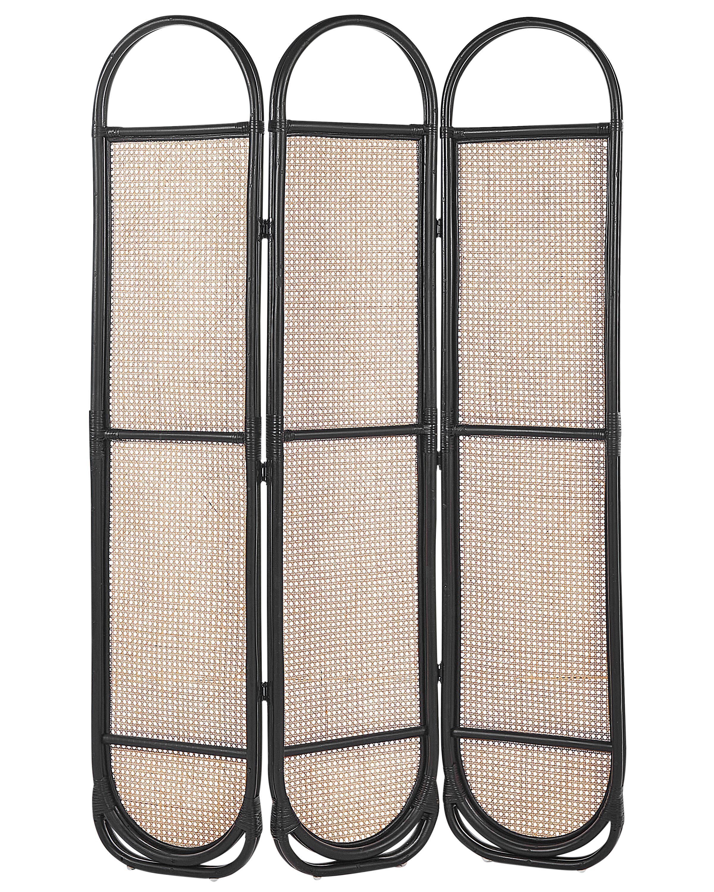 Sammenleggbar romdeler i rotting med 3 paneler 118 x 180 cm naturlig og ...