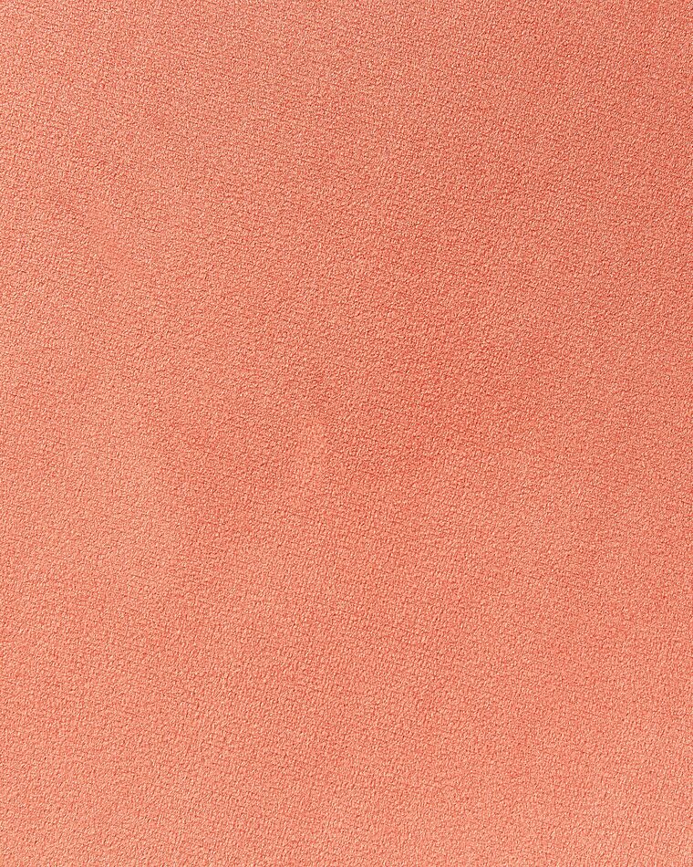 Conjunto de 2 sillas de bar de terciopelo coral/negro/dorado FALTON ...