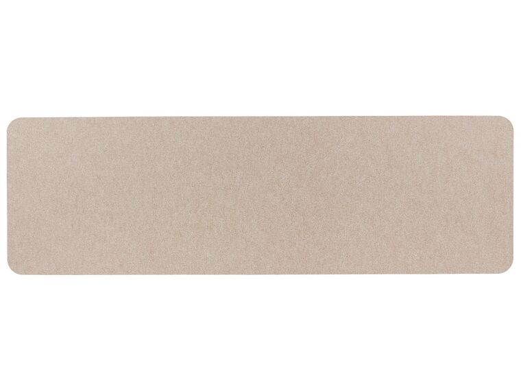 Desk Screen 160 x 50 cm Beige SPLIT | Beliani.co.uk