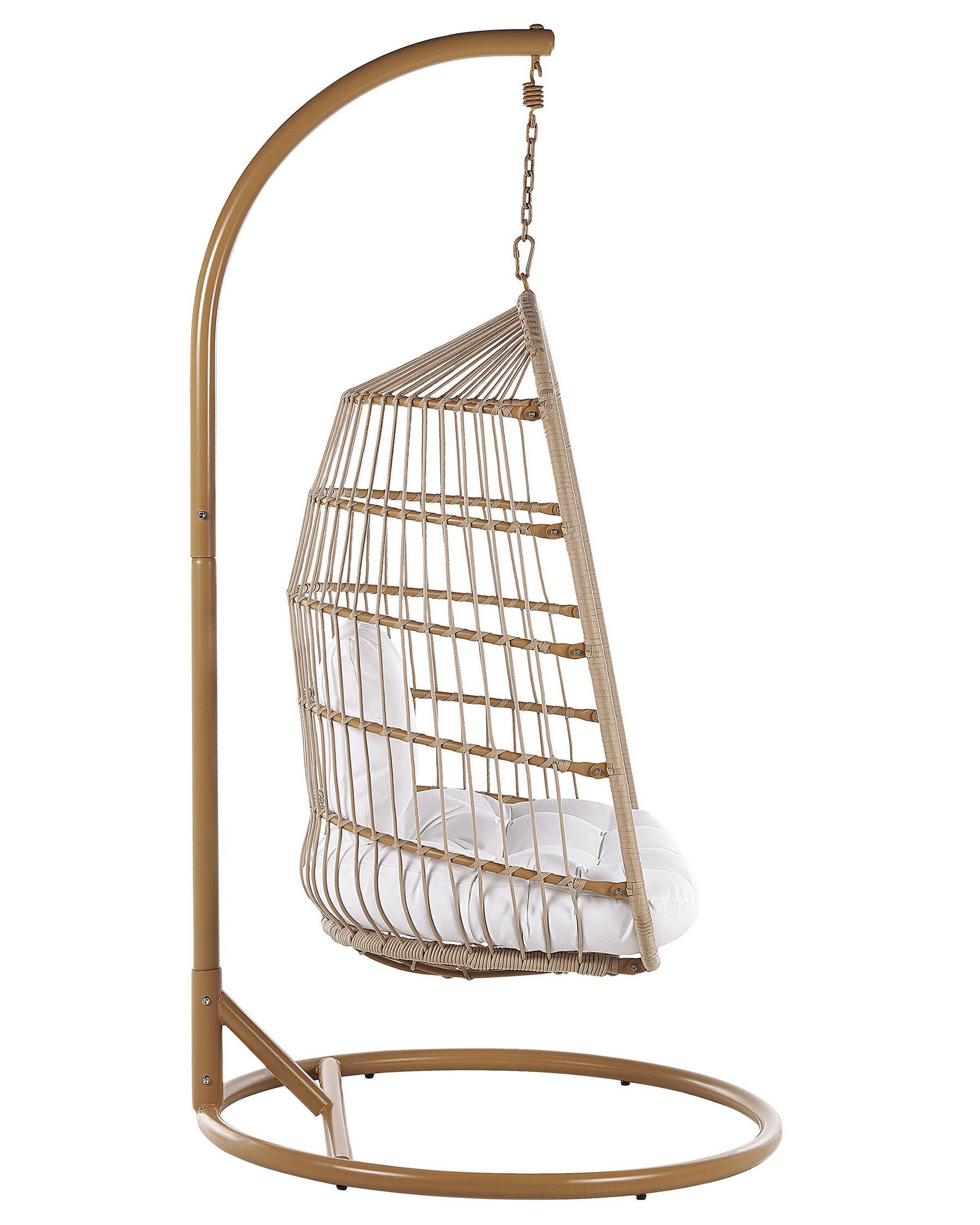 Hengestol med stativ beige ALLERA | Beliani.no