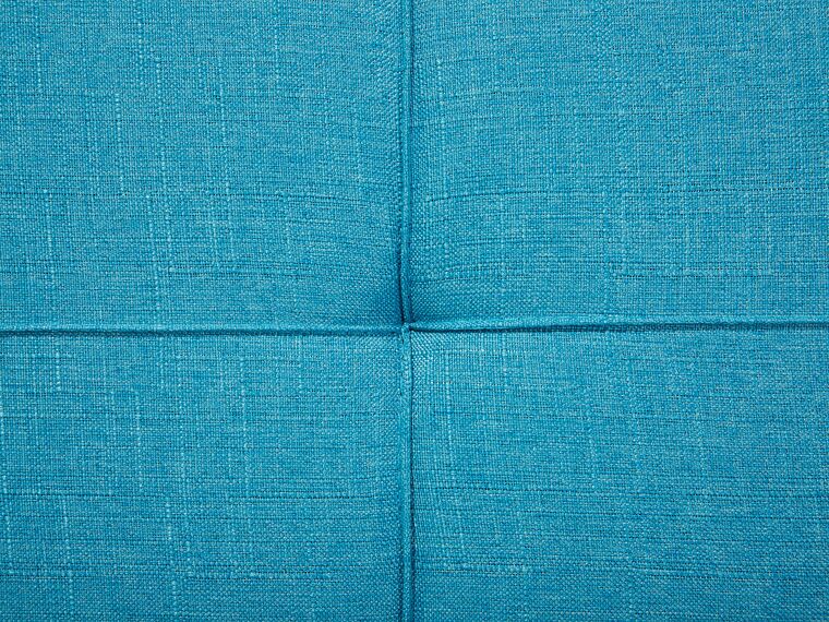 Fabric Sofa Bed Turquoise Blue RONNE | Beliani.co.uk