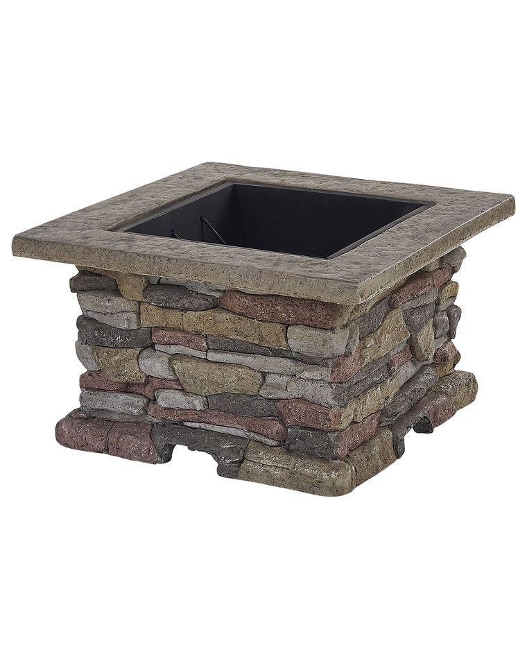 Rectangle Fire Pit Grey KELUD | Beliani.co.uk