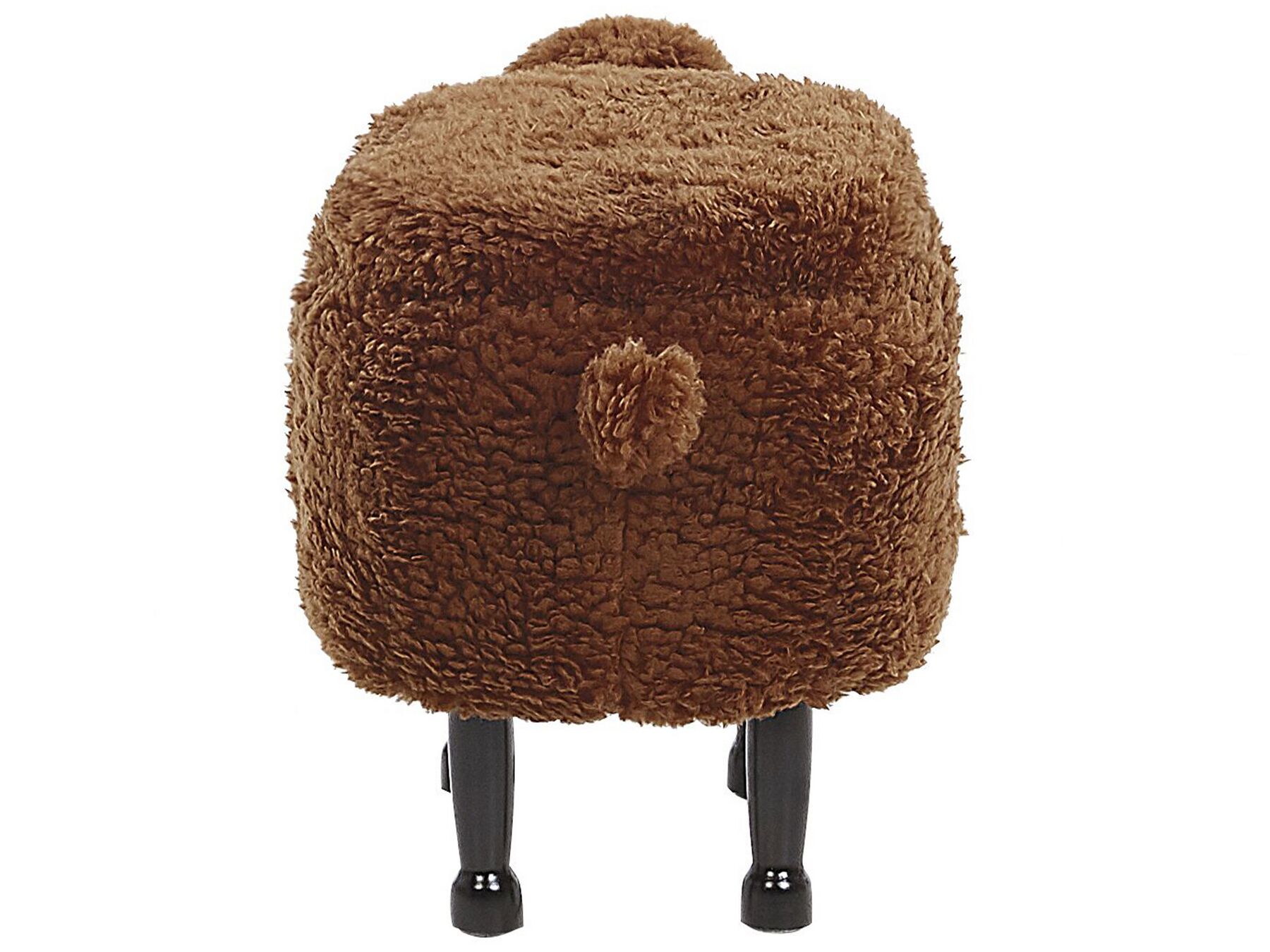 Fabric Storage Animal Stool Brown SHEEP | Beliani.co.uk