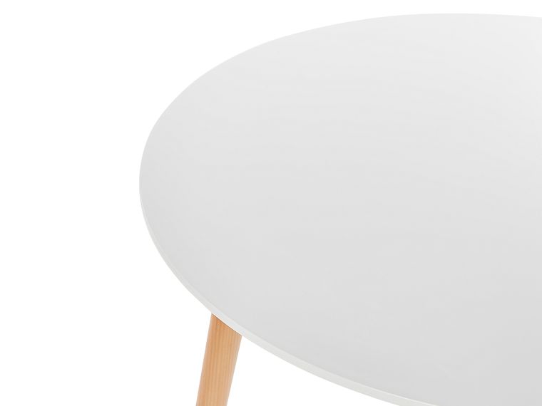 Round Dining Table ⌀ 80 cm White BOMA | Beliani.co.uk