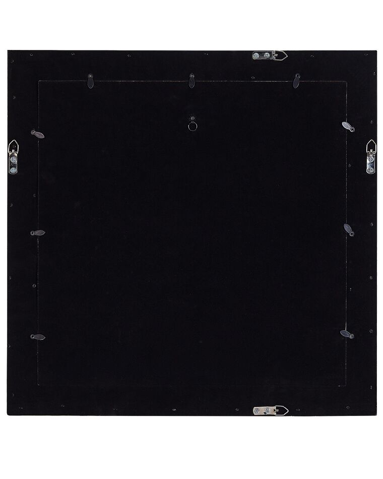 Mirrored Multi Frame for 6 Photos Dark Wood SINTA | Beliani.co.uk