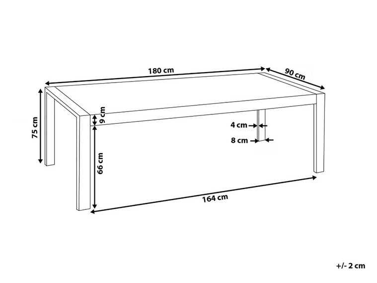 Dining Table 180 x 90 cm White ARCTIC | Beliani.no