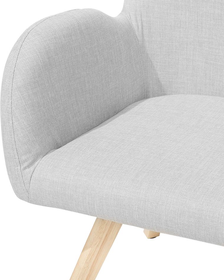 Fabric Armchair Grey BJARN | Beliani.co.uk
