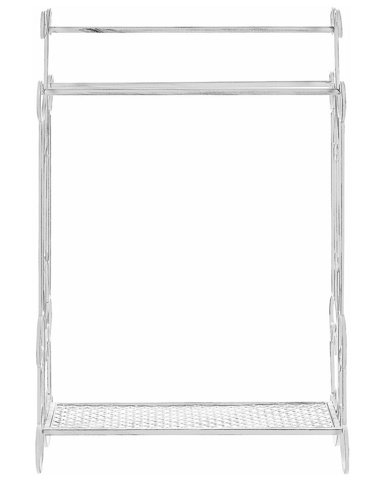 Valkoinen rautainen pyyheteline 60 x 90 cm GLADIS | Beliani.fi