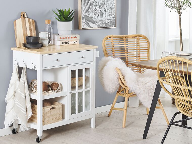 Keukentrolley wit GENOA | Gratis Levering