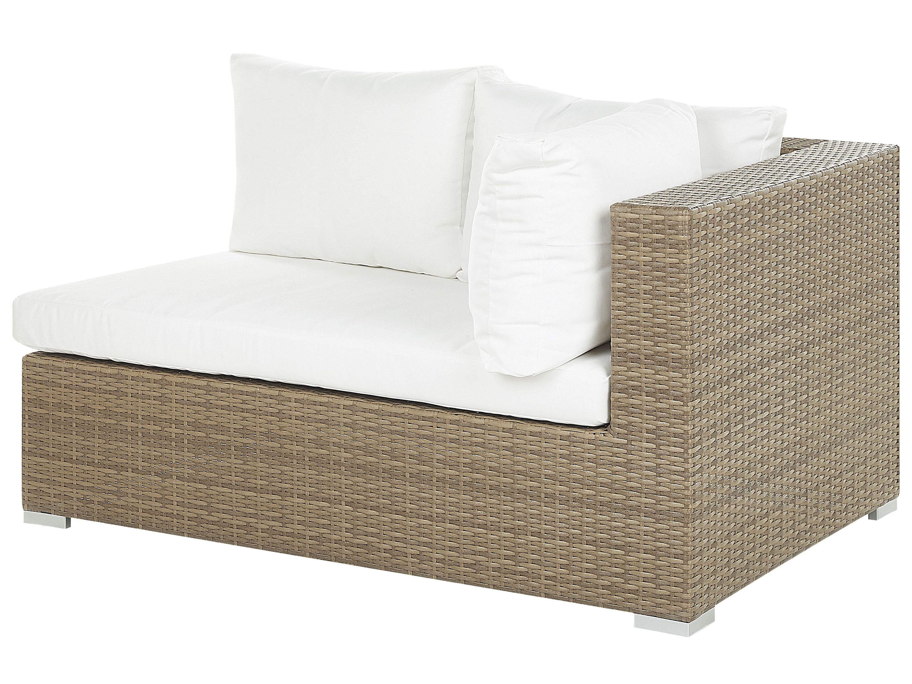 8 Seater PE Rattan Modular Garden Lounge Set Light Brown MAESTRO II ...