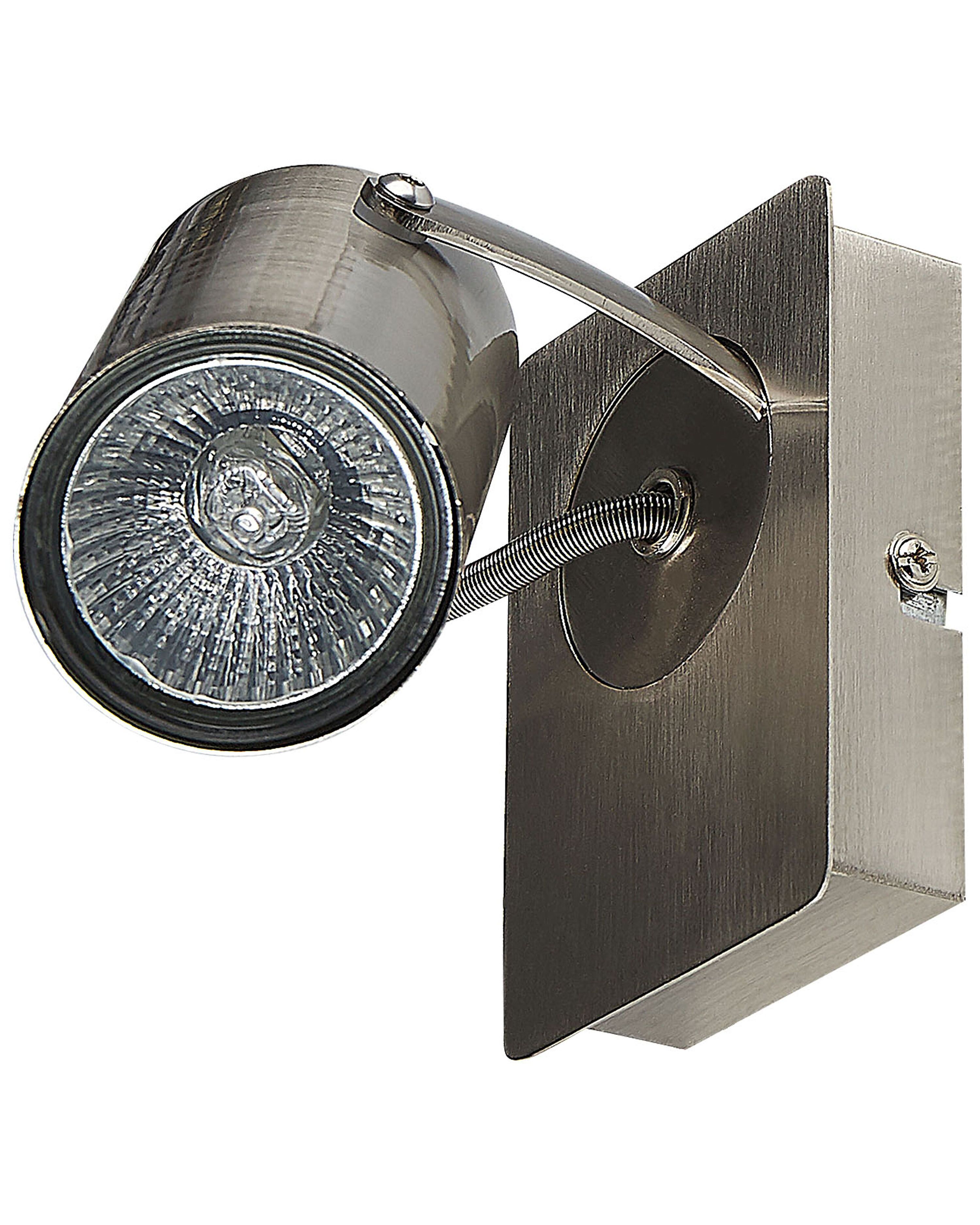 Set of 2 Metal Spotlight Lamps Silver KLIP | Beliani.co.uk