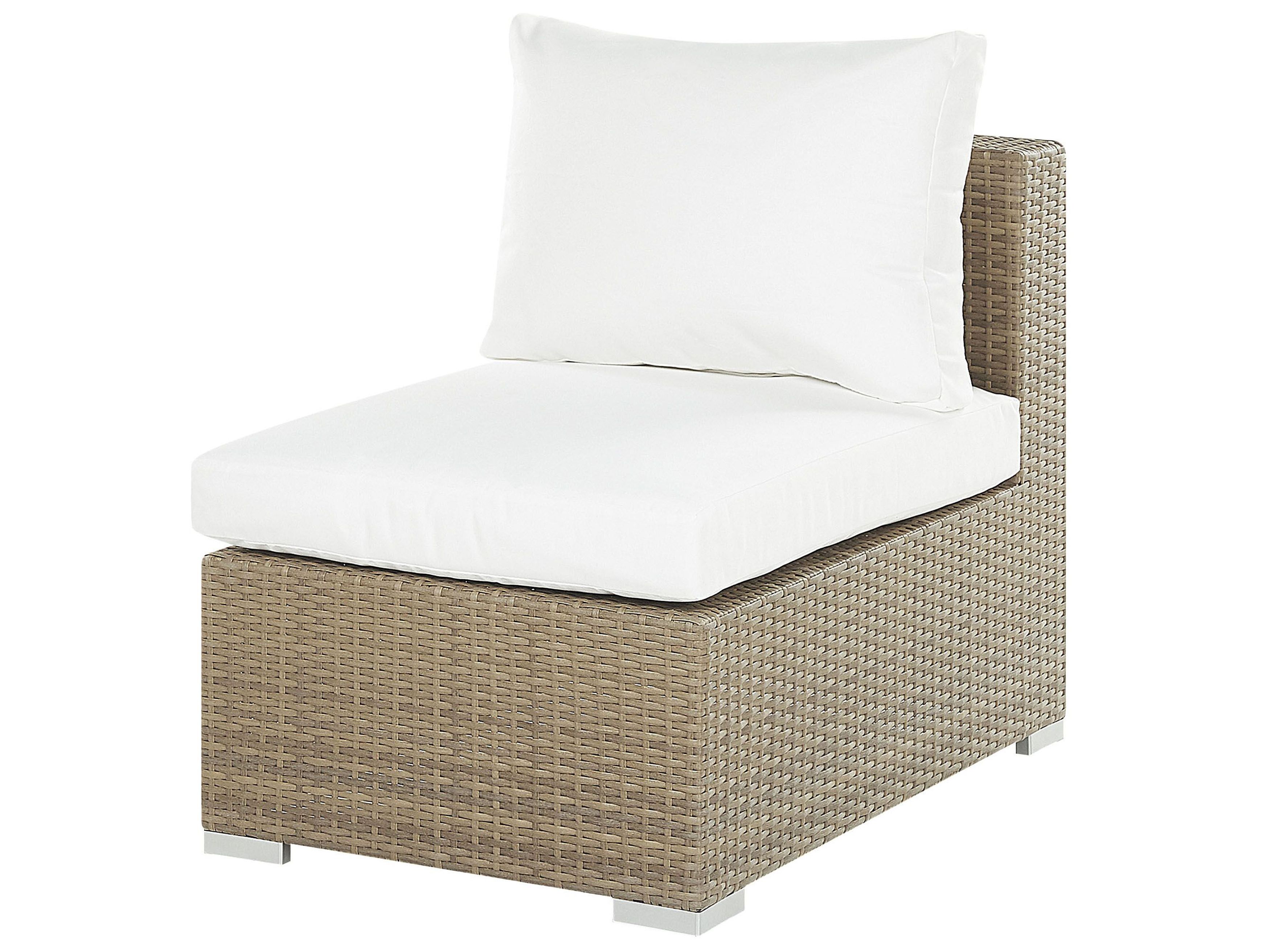 8 Seater PE Rattan Modular Garden Lounge Set Light Brown MAESTRO II ...