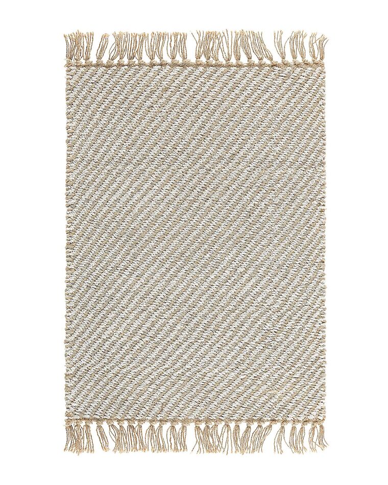 Jute Runner Rug 50 x 80 cm Beige ALADAG | Beliani.co.uk