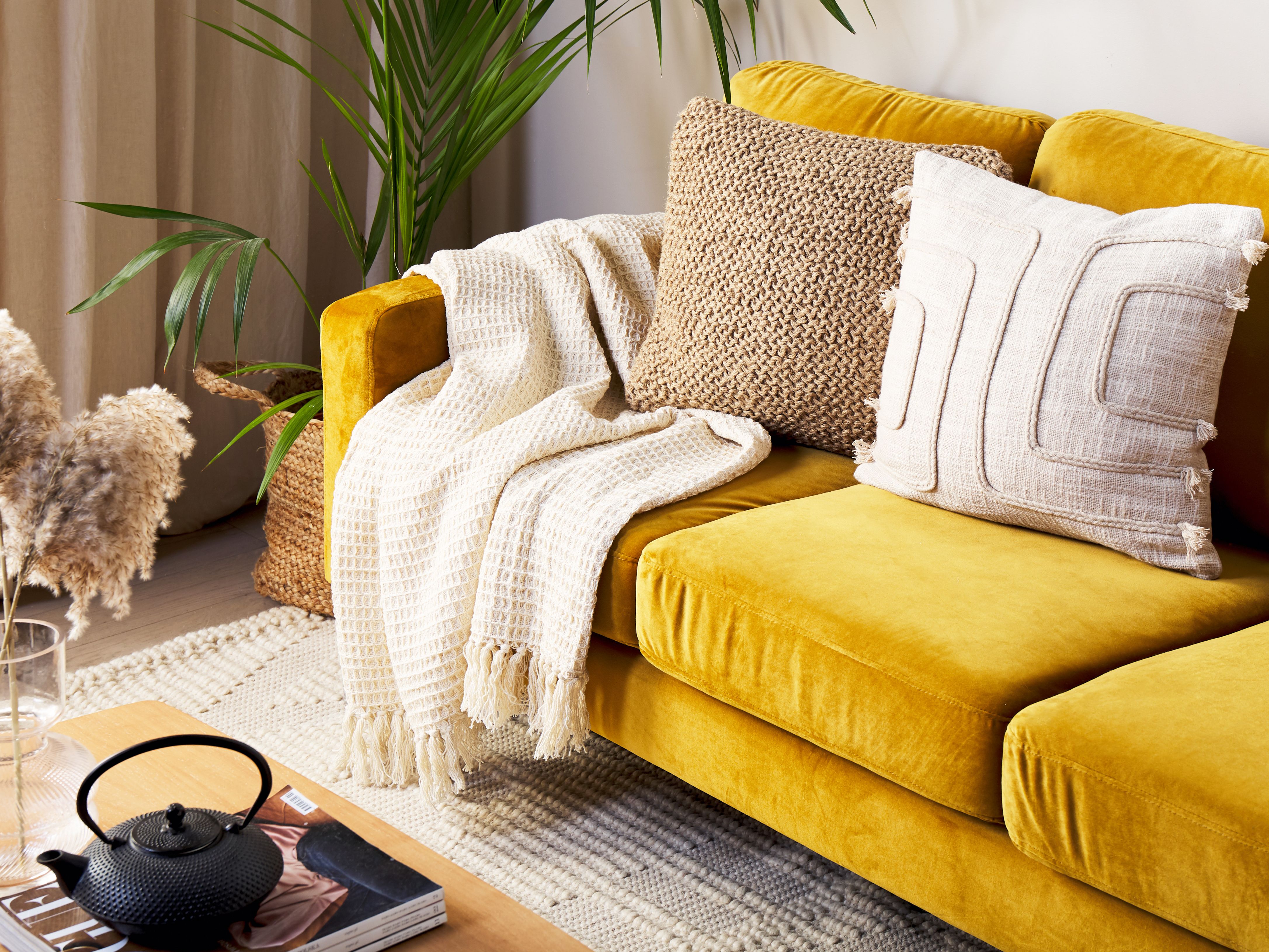 Viltti puuvilla beige 125 x 150 cm MALU | Beliani.fi